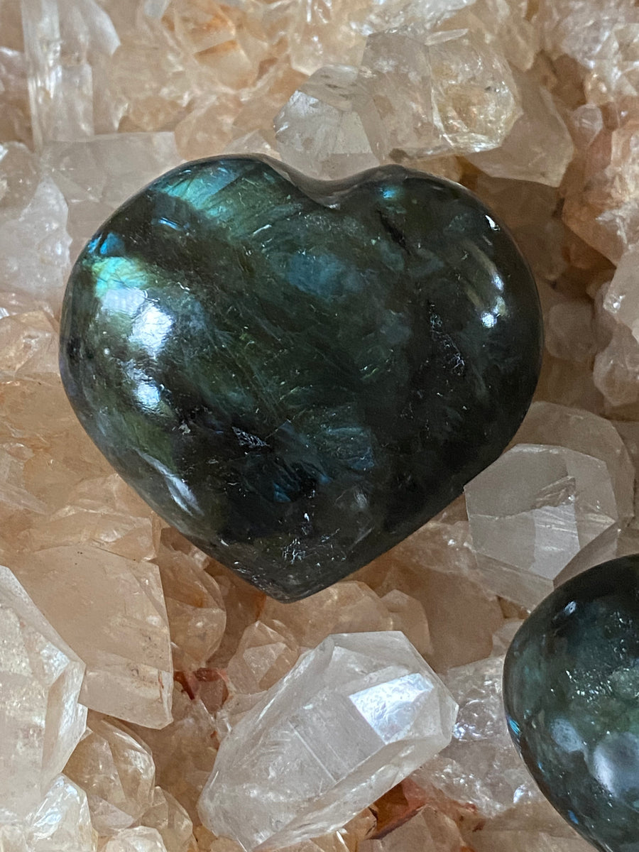Labradorite Hearts – Earth Vibrations