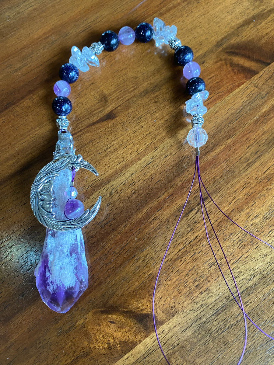 Amethyst Moon Crystal Hangers – Earth Vibrations