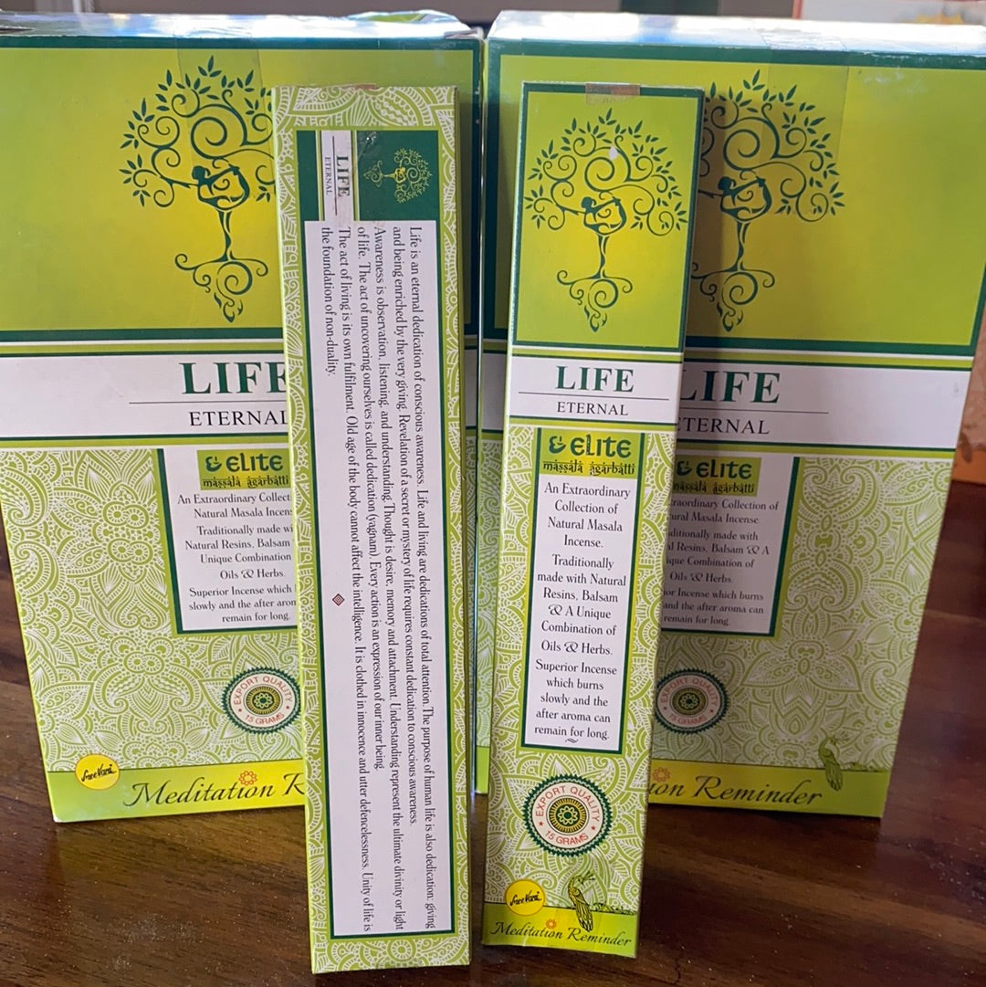 Life Eternal Incense Sticks – Earth Vibrations